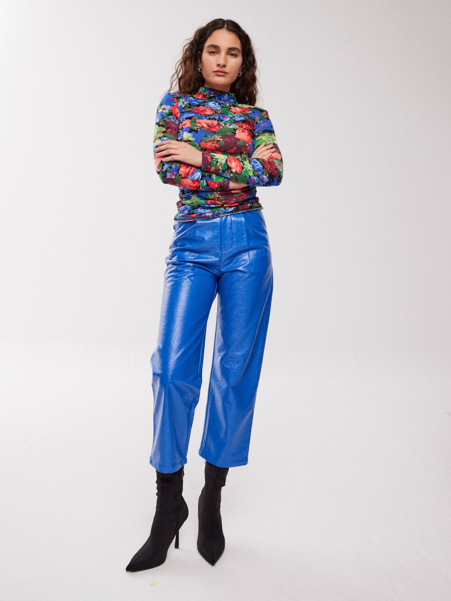 mioh | DEAN BLUE - Pantalón pegged azul tendencia fw23 street style – MIOH
